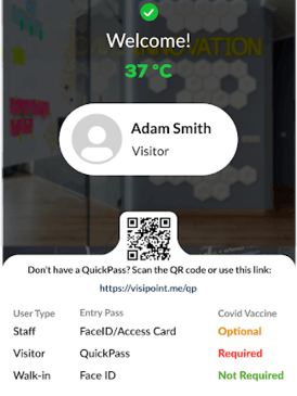 Using QuickPass QR Codes to Sign-in | VisiPoint