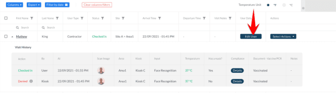 Using the Dashboard and Grids | VisiPoint